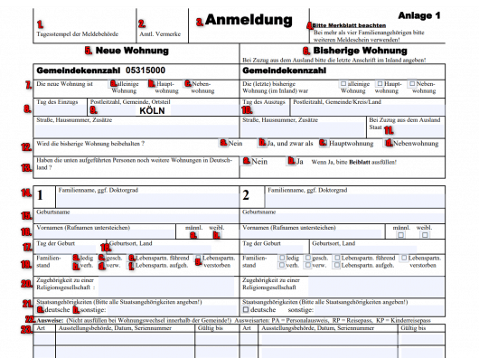Meldunek w Niemczech - niezbędne informacje i formularze!